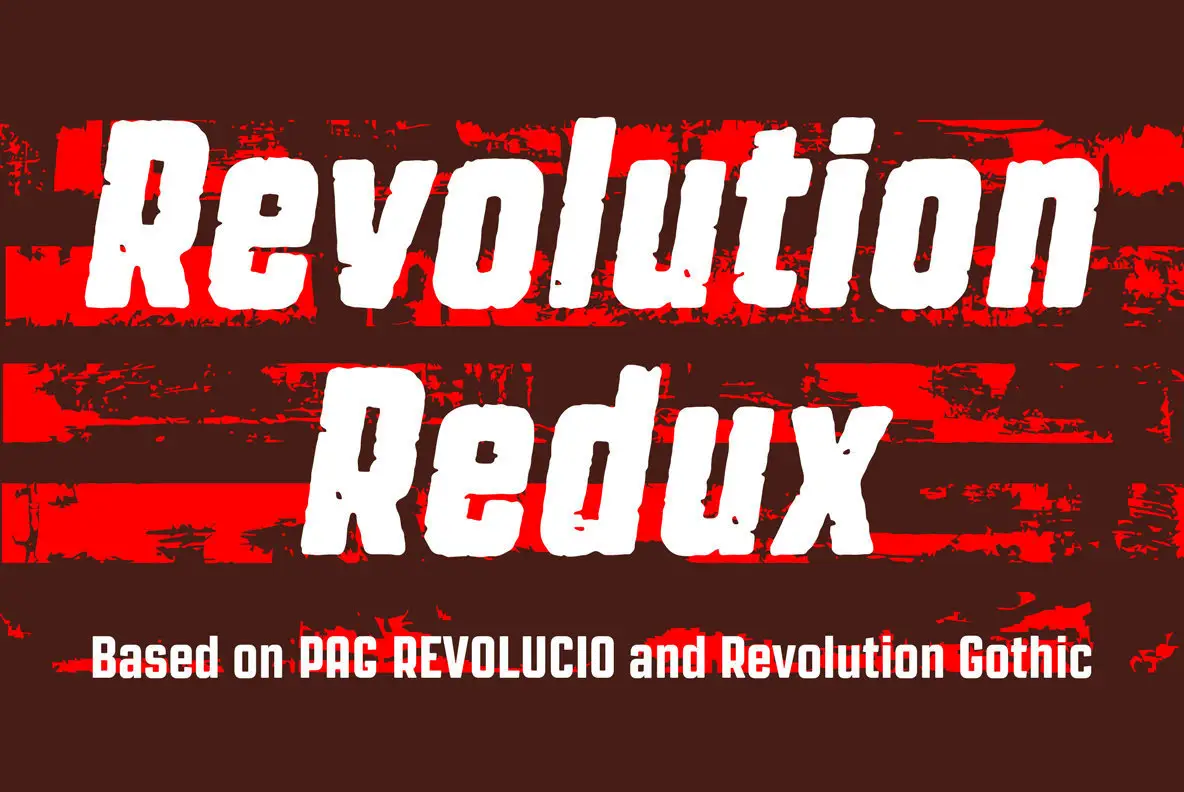 Revolution Gothic P Font - FontPath