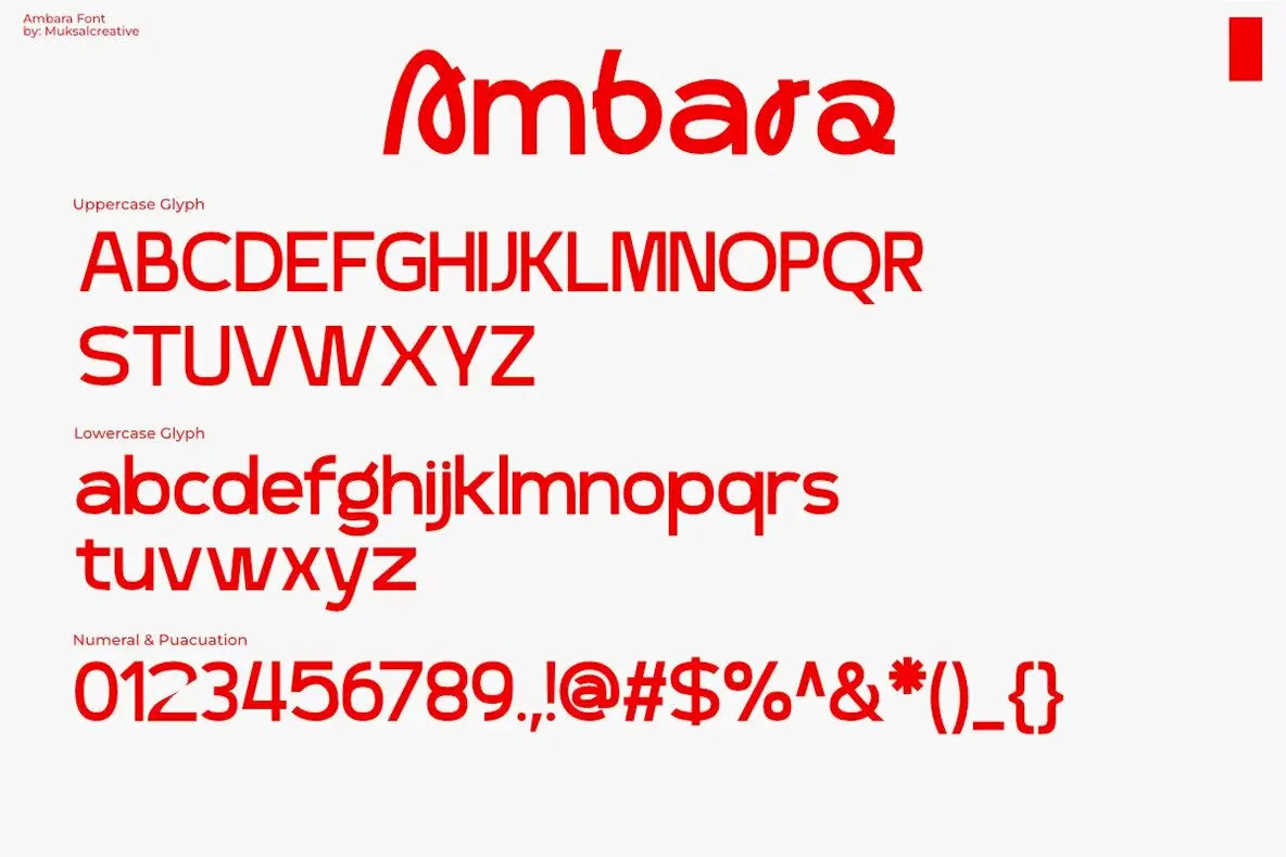 Ambara Font - YouWorkForThem