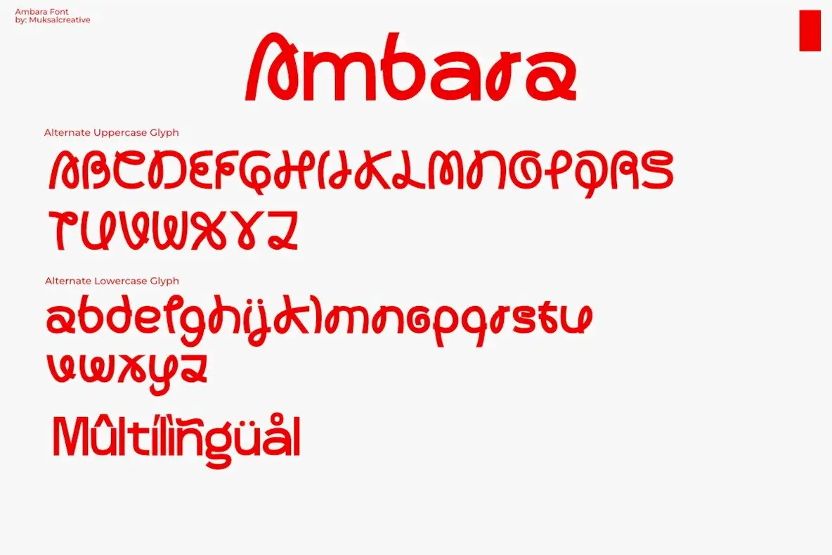 Ambara Font - YouWorkForThem