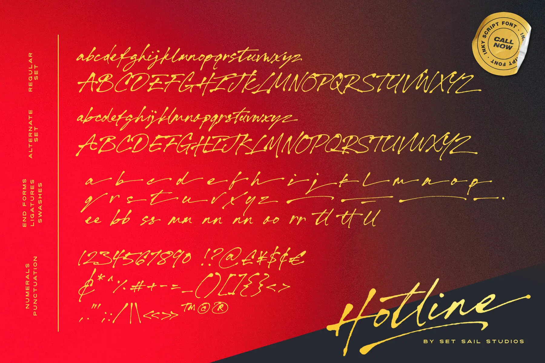 Hotline Script Font - FontPath