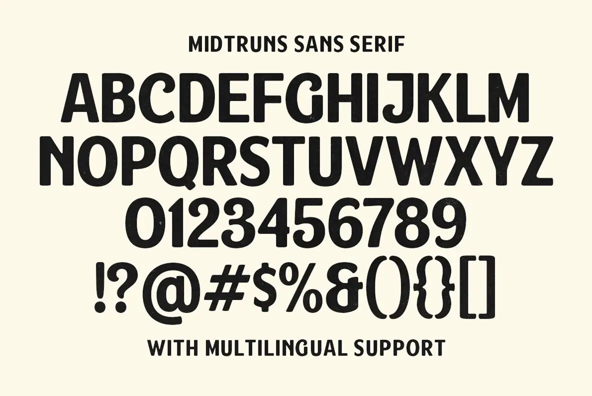 Midruns Font - YouWorkForThem