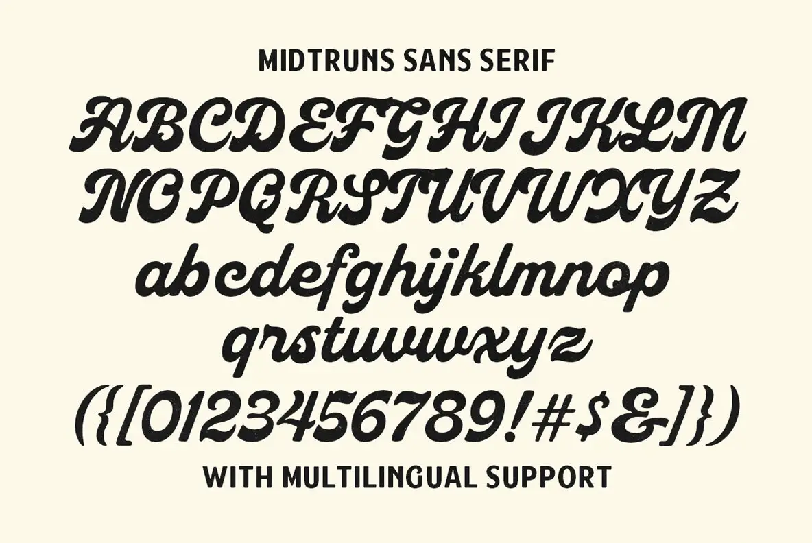 Midruns Font - YouWorkForThem