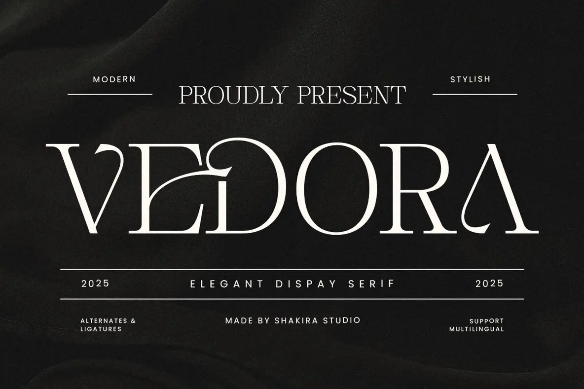 Vedora Font - YouWorkForThem