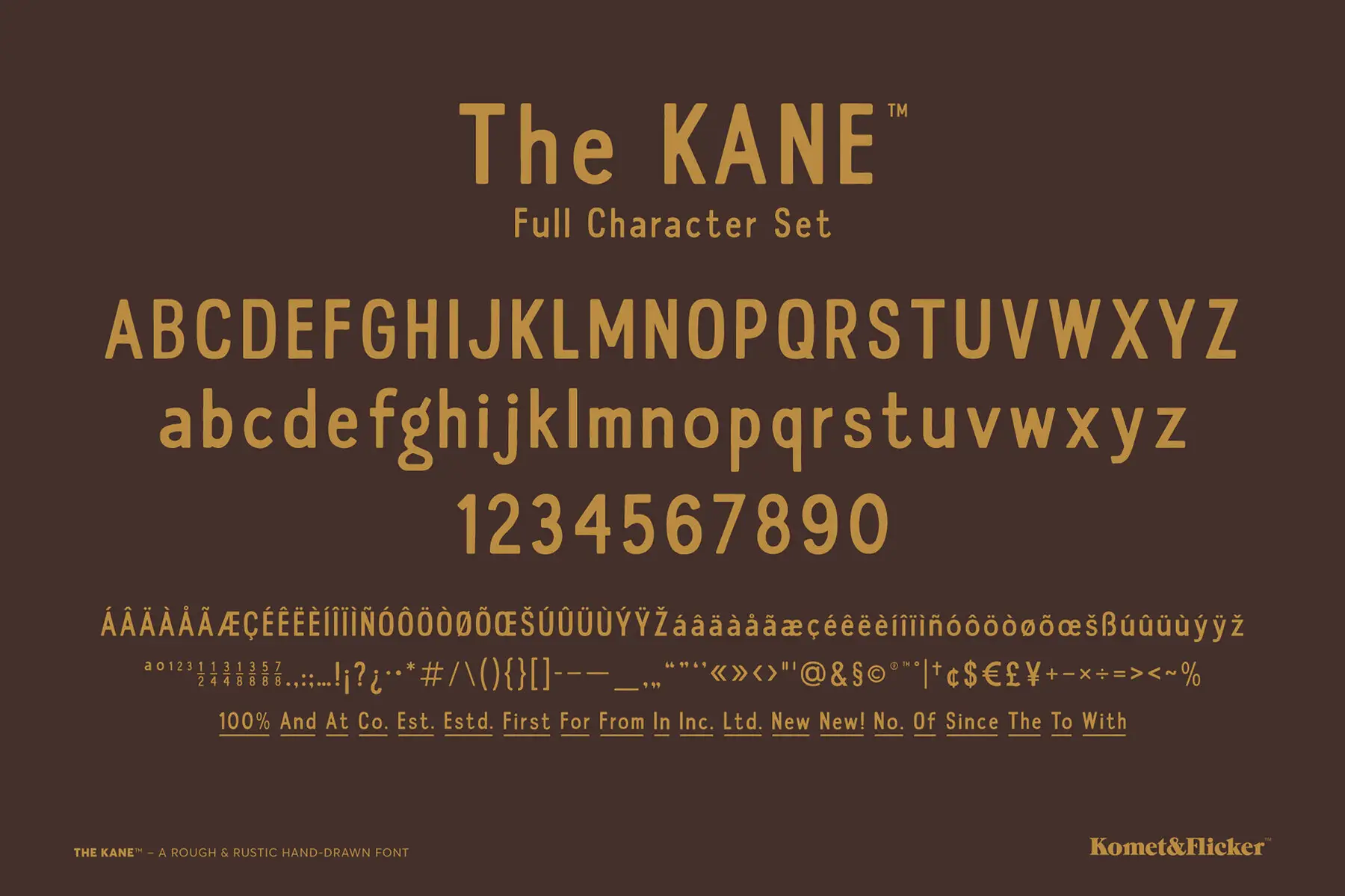 The KANE Font - YouWorkForThem