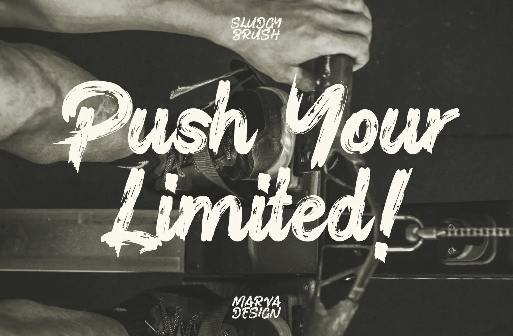 Sludgy Brush Font - YouWorkForThem