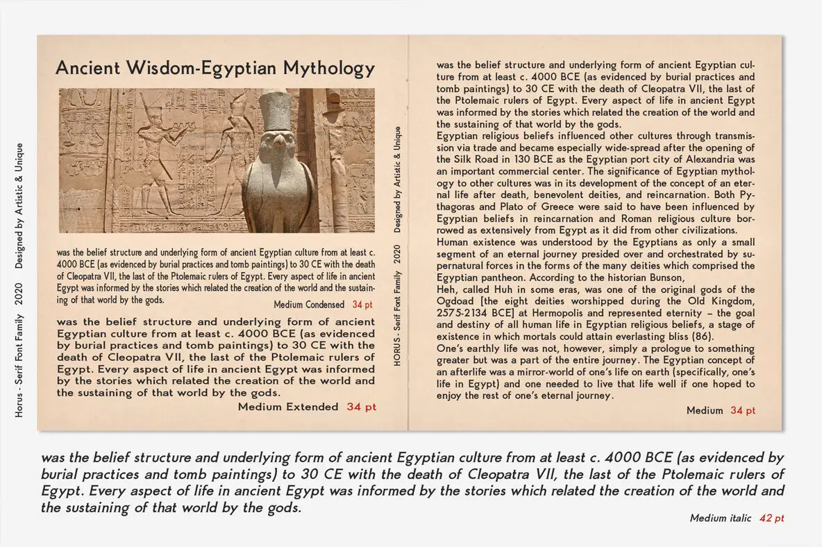 Horus Font - YouWorkForThem