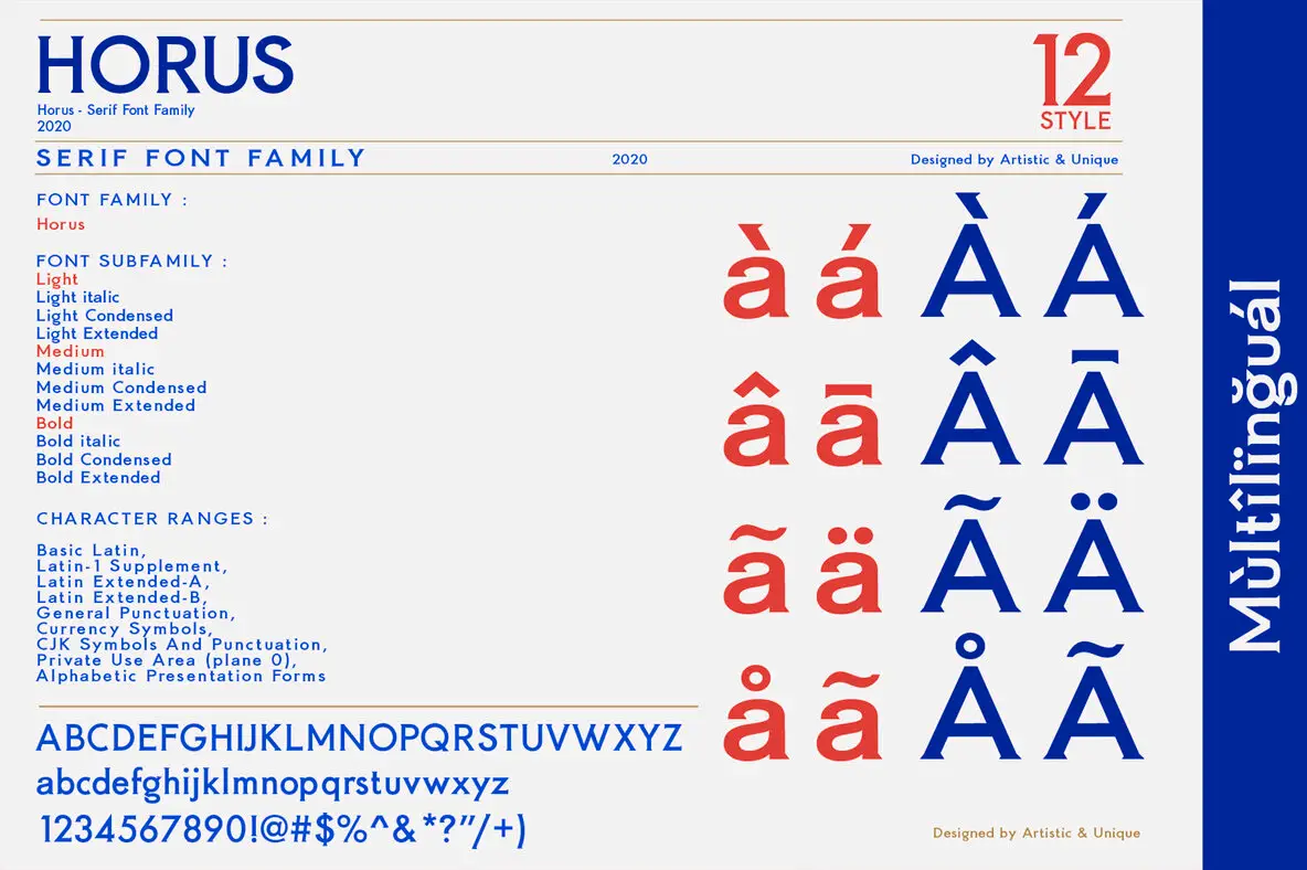 Horus Font - YouWorkForThem