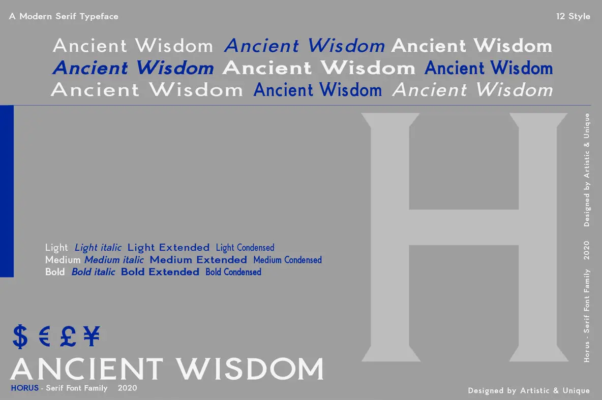 Horus Font - YouWorkForThem