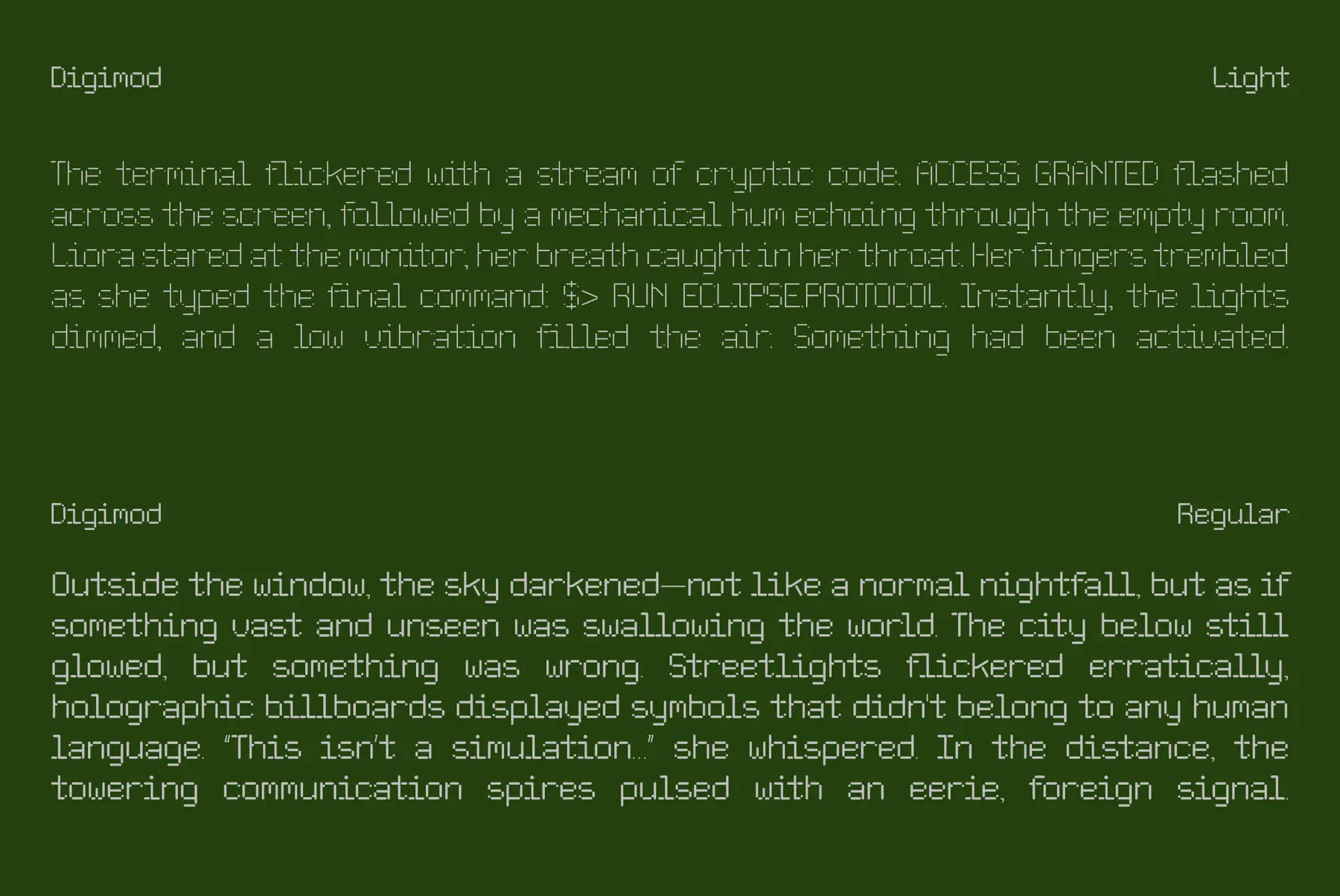 Digimod Font - YouWorkForThem