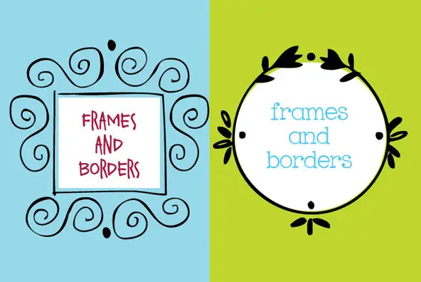 Frames Borders Font - YouWorkForThem