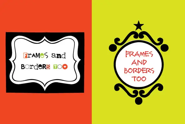 Frames Borders Too Font - YouWorkForThem
