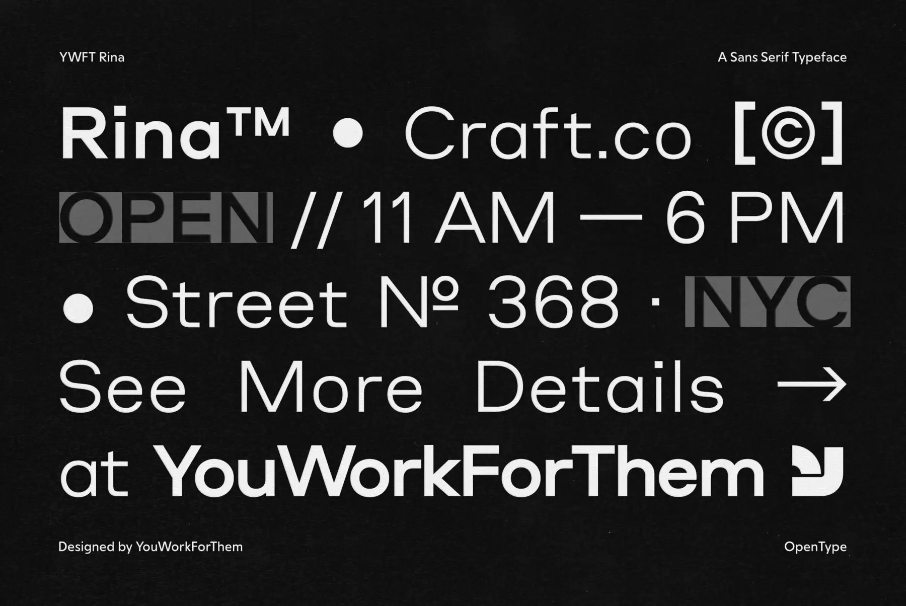 YWFT Rina Font - YouWorkForThem