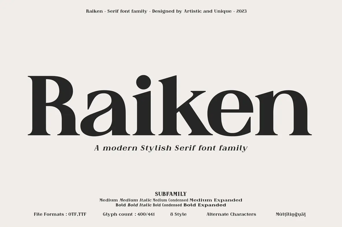 Raiken Font - YouWorkForThem