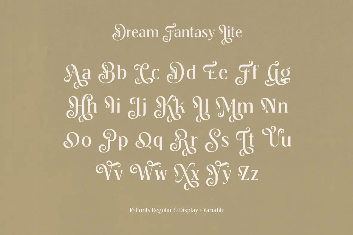 Dream Fantasy Font - YouWorkForThem