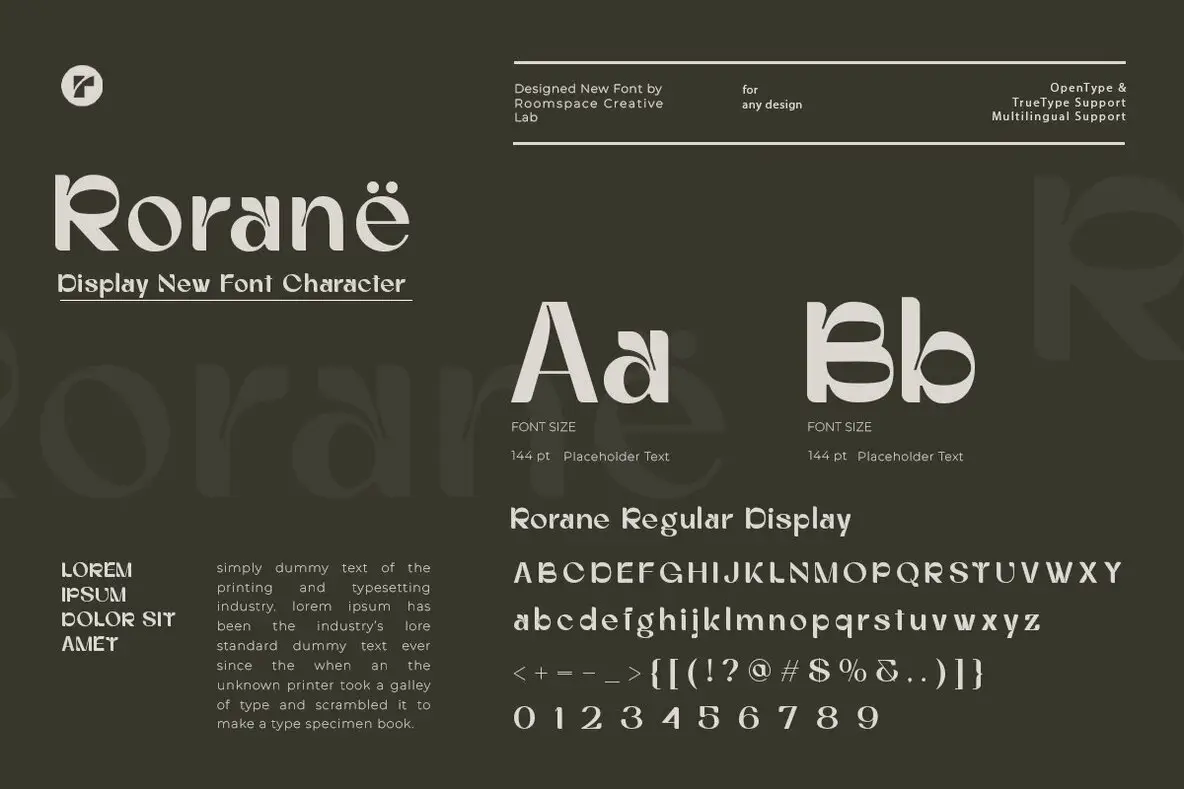 Rorane Font - YouWorkForThem