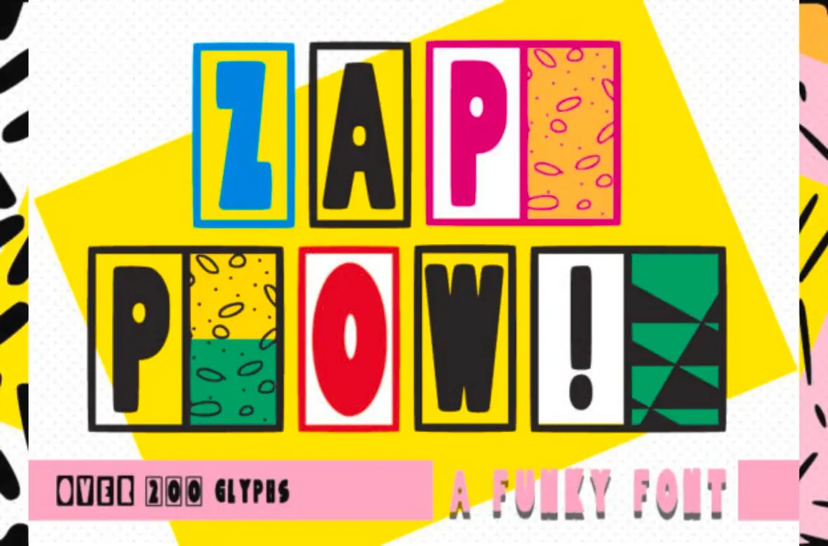 Zap Pow Font - YouWorkForThem