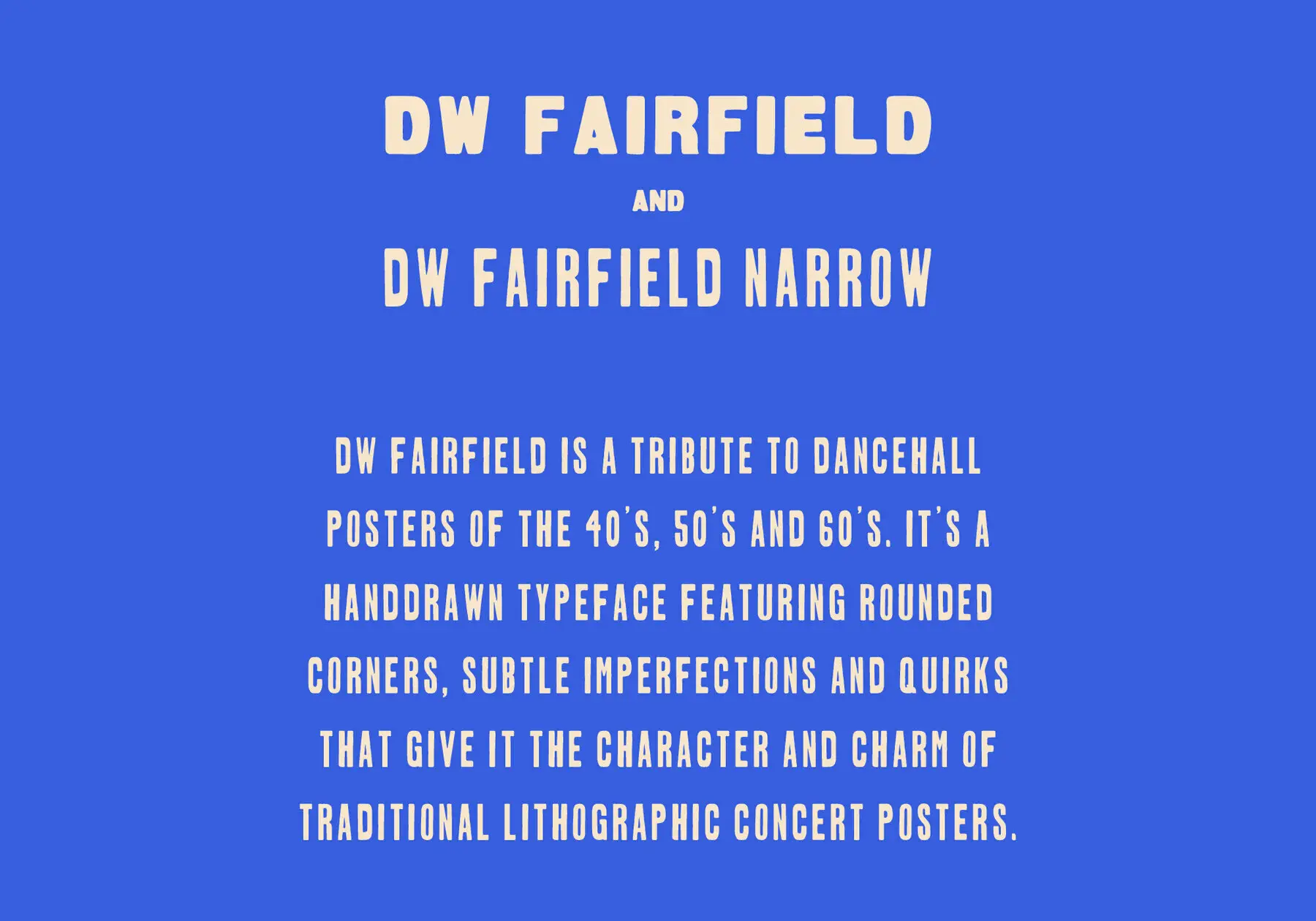 DW Fairfield Font - YouWorkForThem