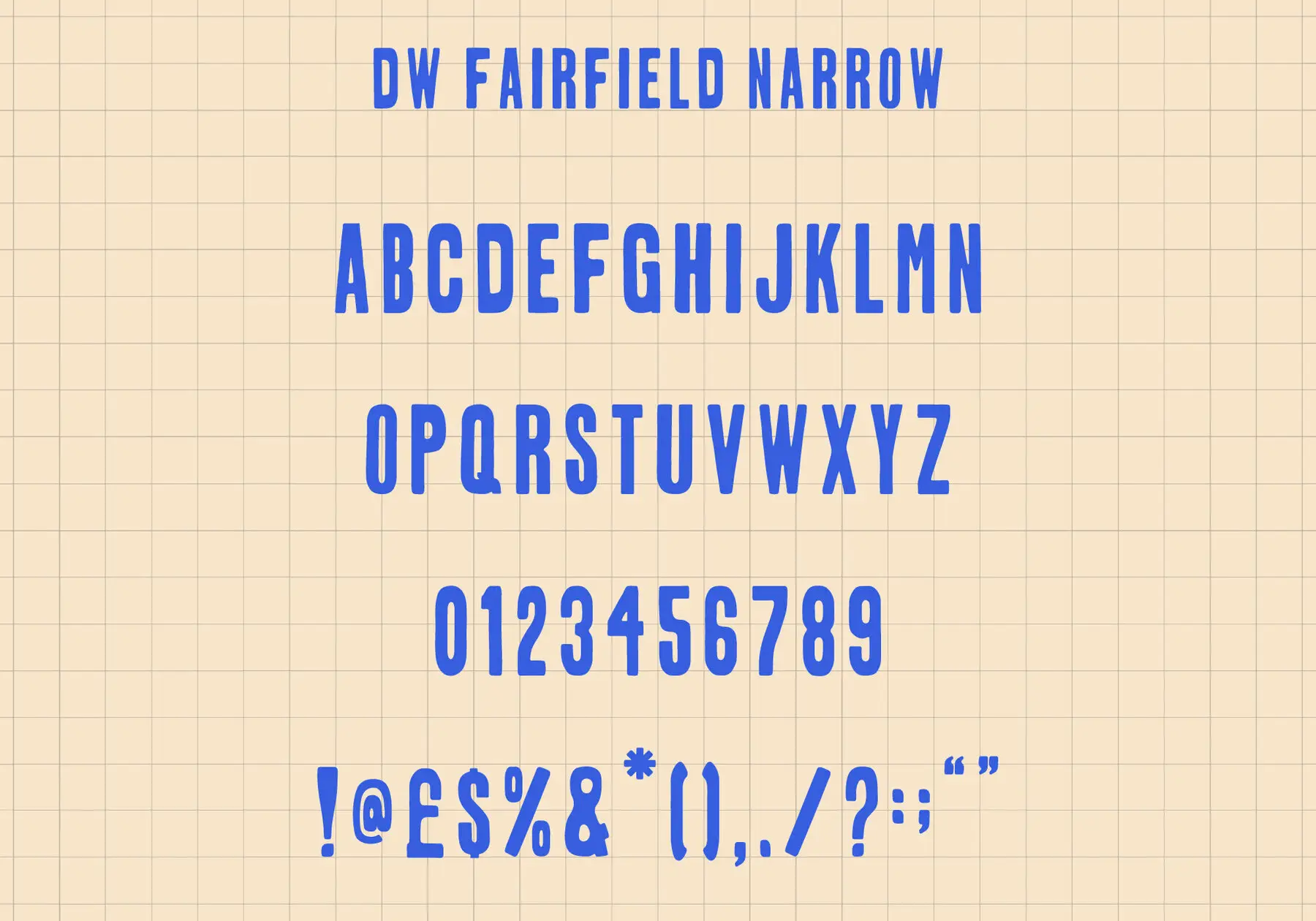 DW Fairfield Font - YouWorkForThem