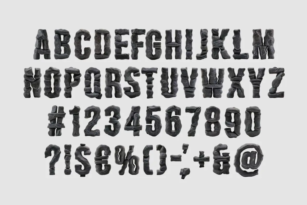 Rock Form SVG Font - FontPath