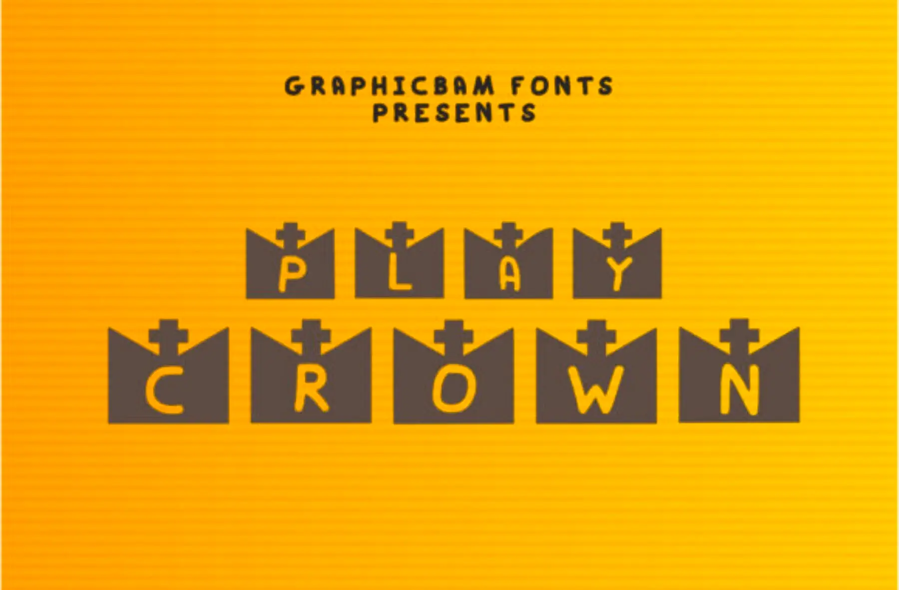 Play Crown Font - YouWorkForThem