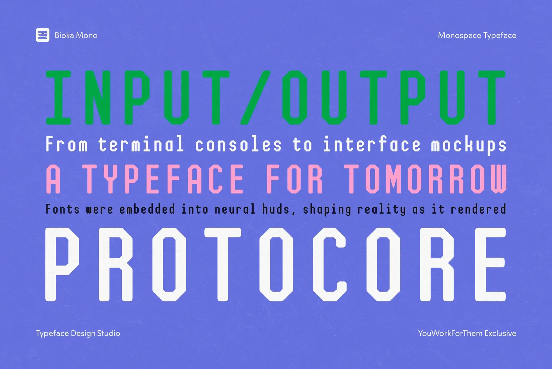 Bioka Mono Font - FontPath