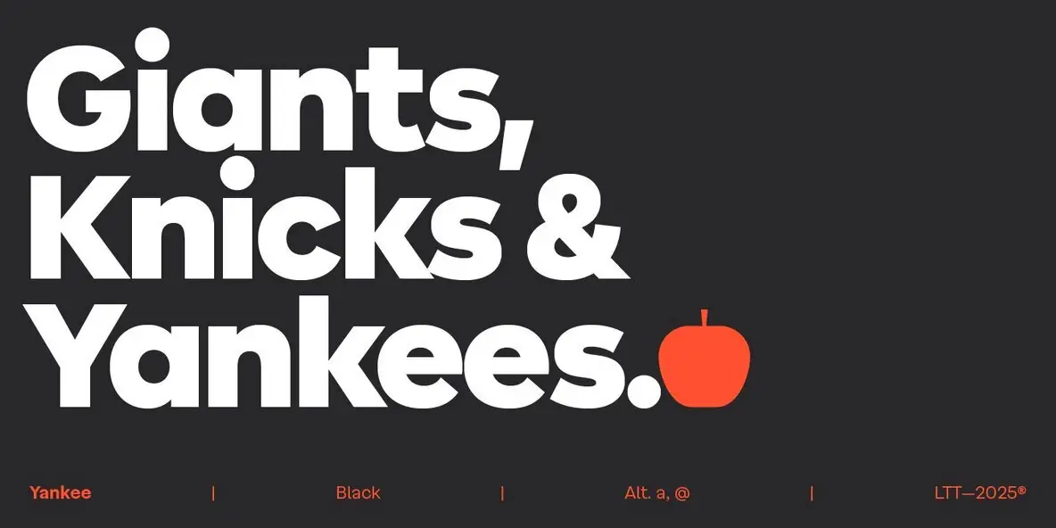 Yankee Font - YouWorkForThem