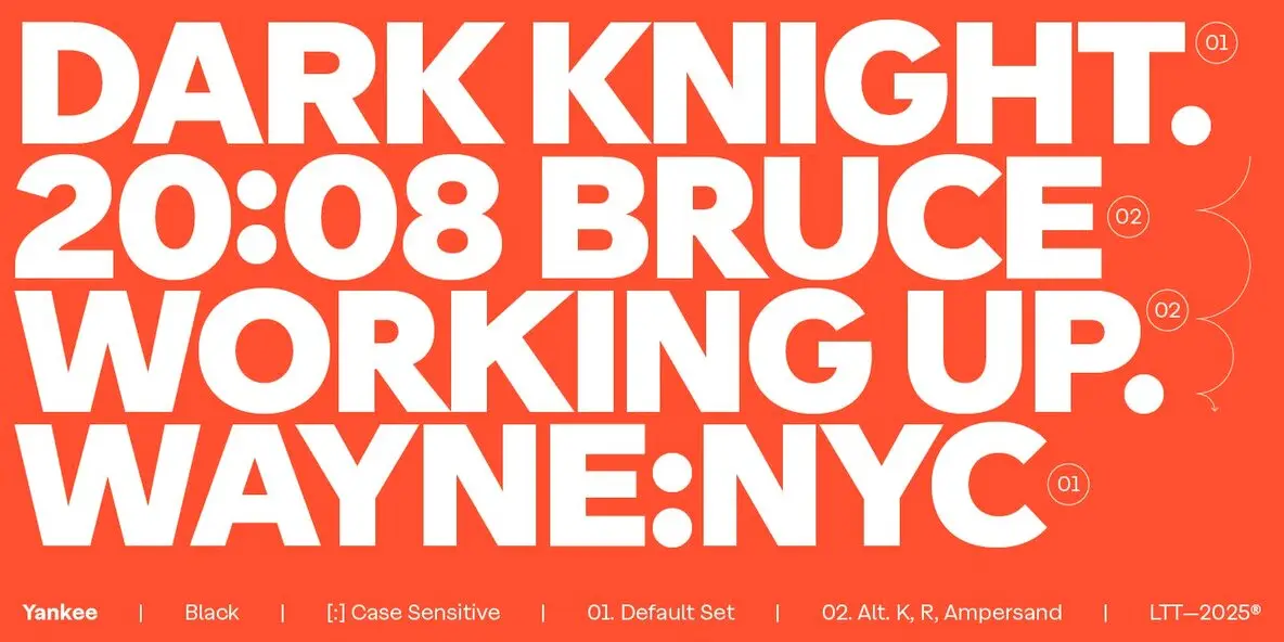 Yankee Font - YouWorkForThem