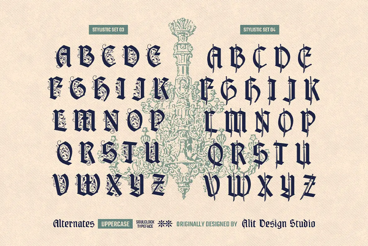 Soul Clock Font - YouWorkForThem