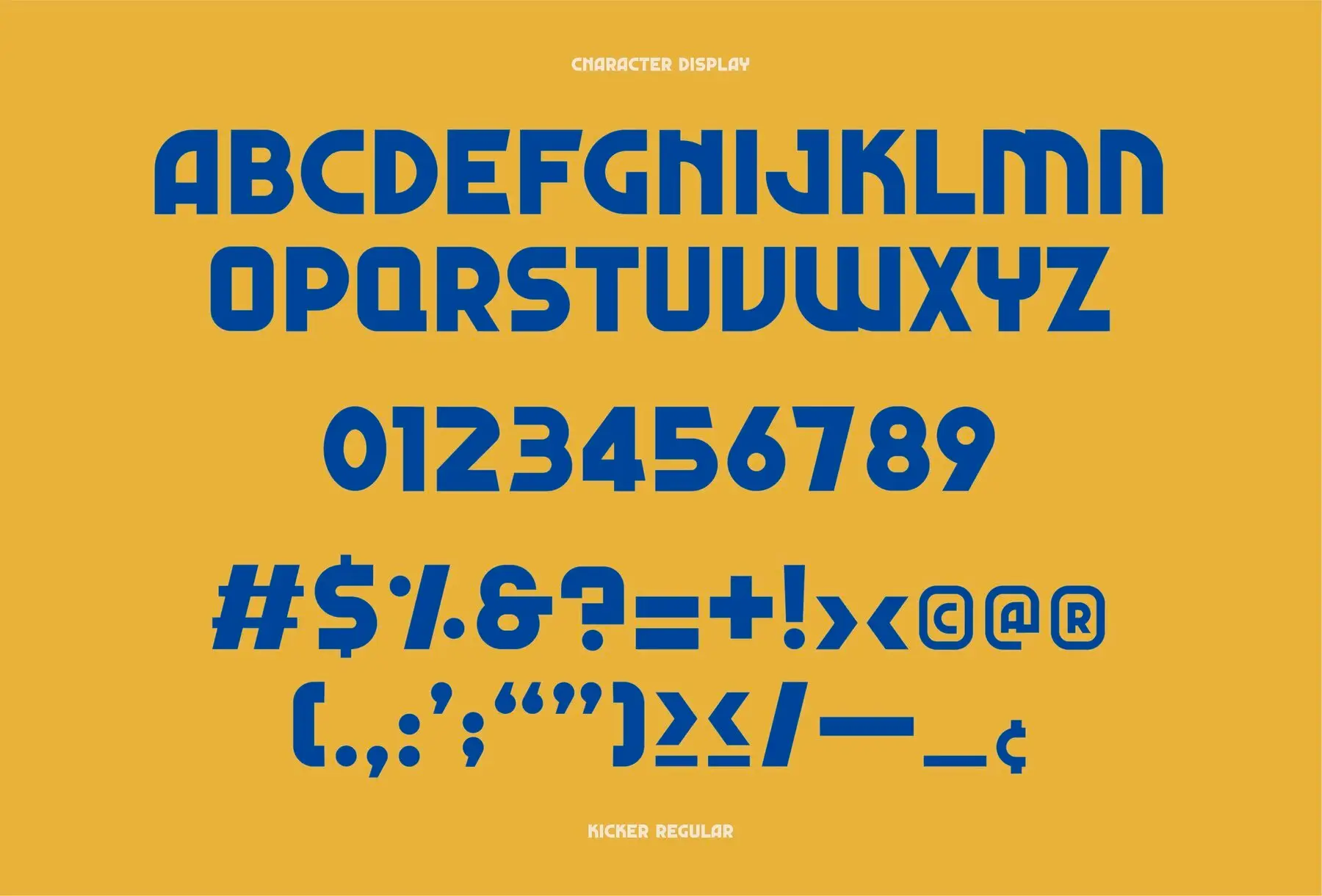 Kicker Font - YouWorkForThem