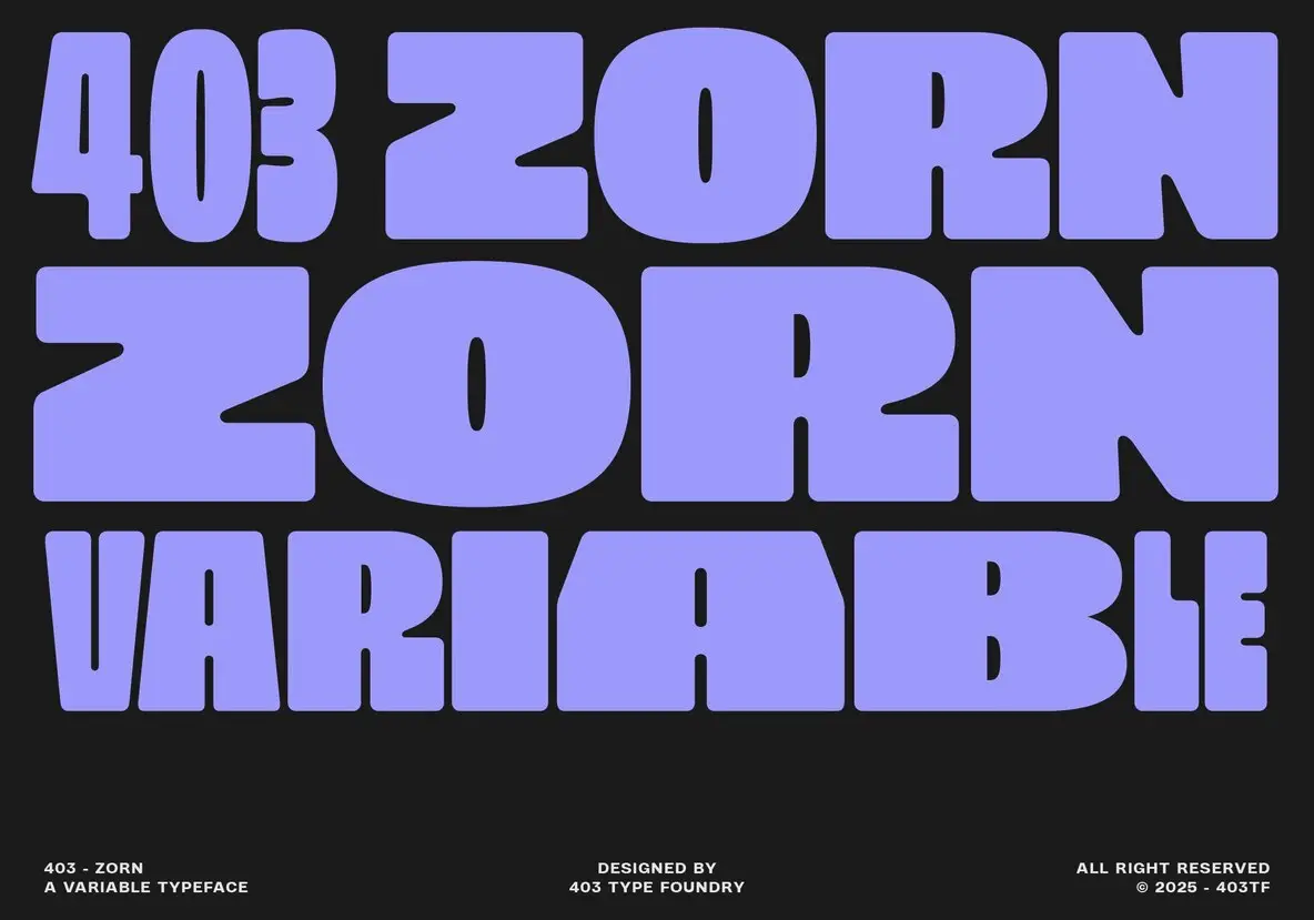 403 Zorn Font - YouWorkForThem