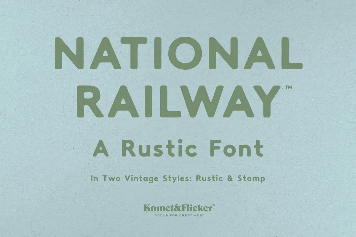 National Railway Font - YouWorkForThem
