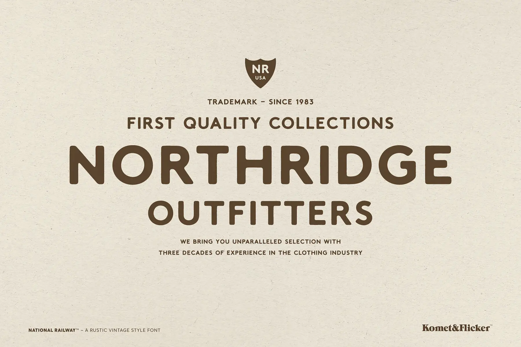 National Railway Font - YouWorkForThem