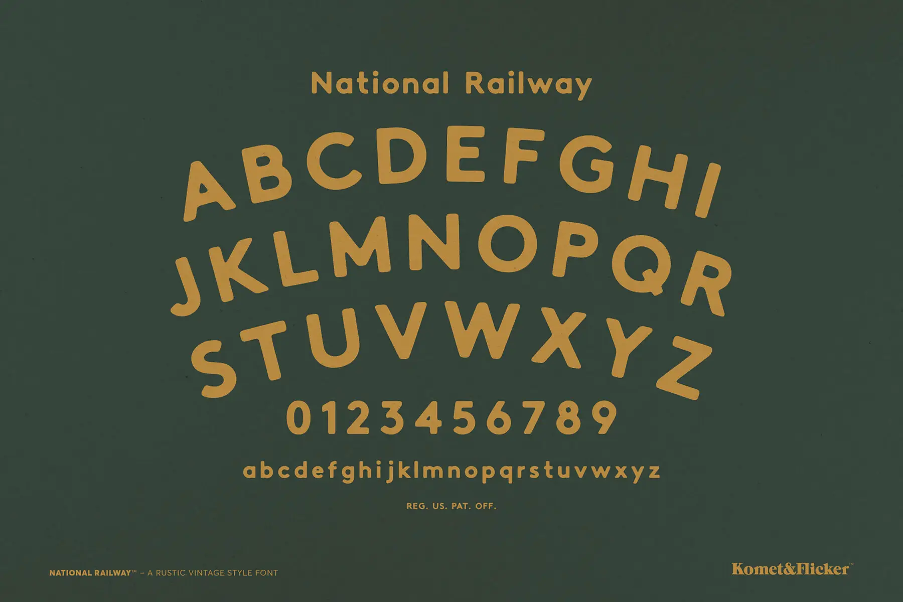 National Railway Font - YouWorkForThem