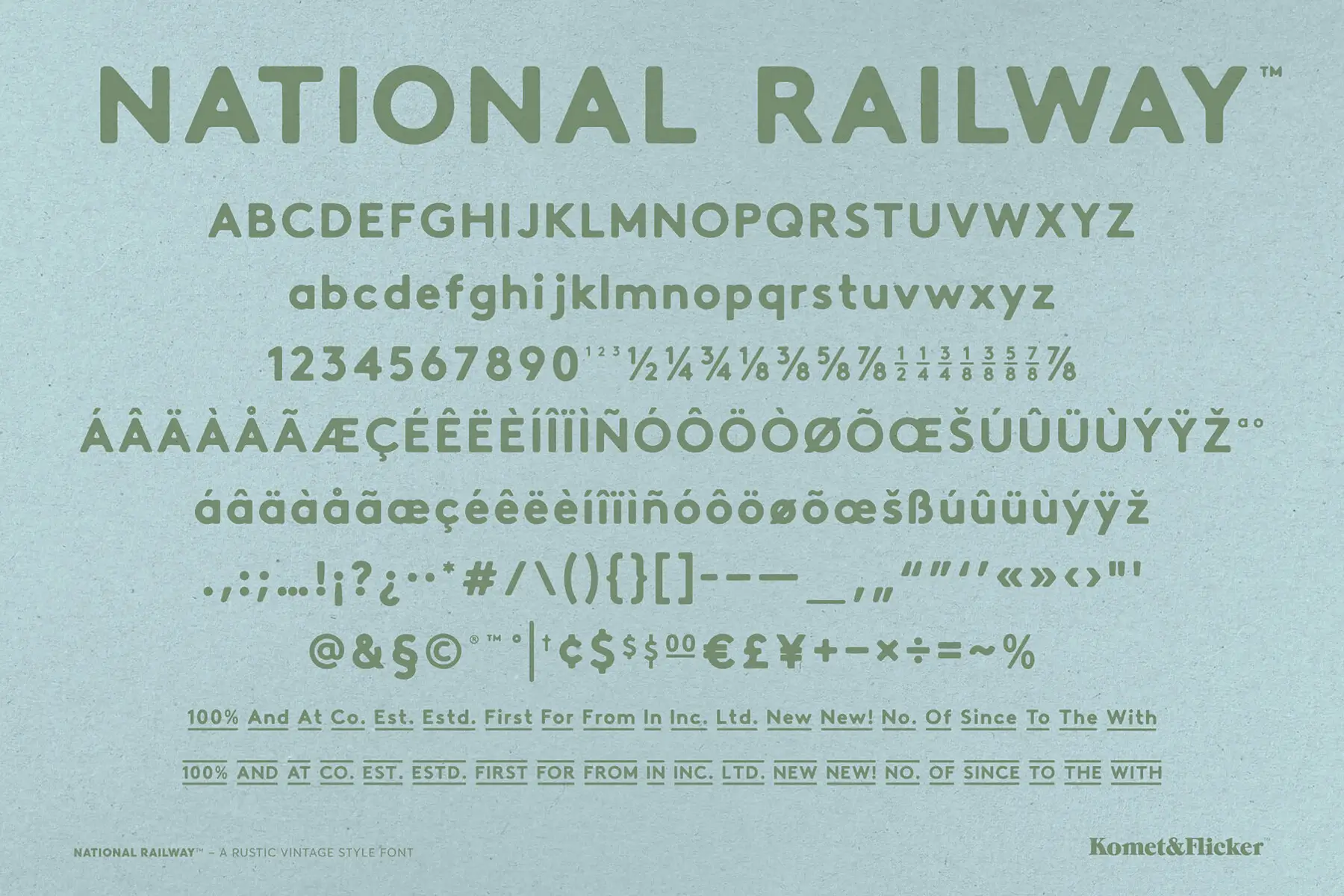 National Railway Font - YouWorkForThem