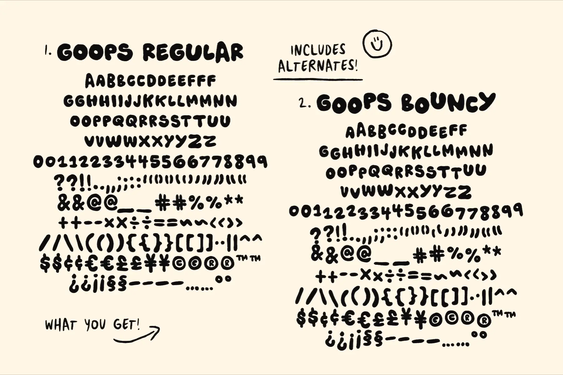 Goops Font - YouWorkForThem