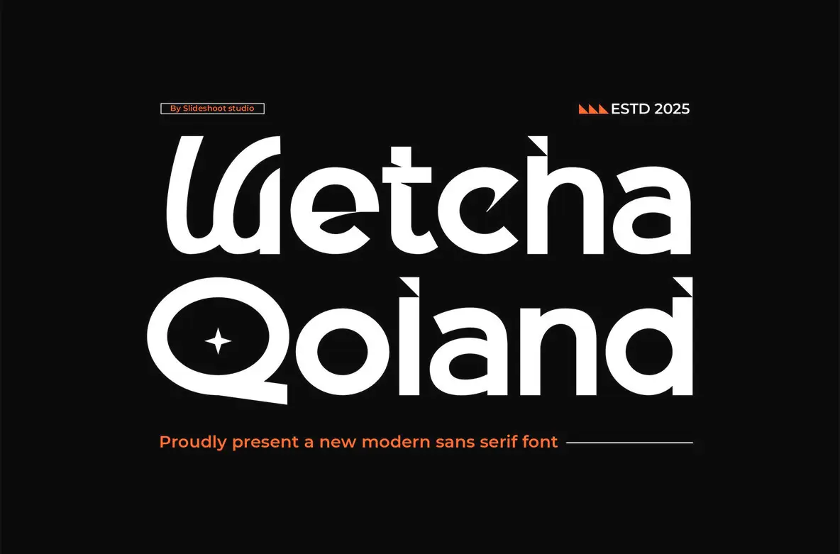 Wetcha Qoland Font - YouWorkForThem