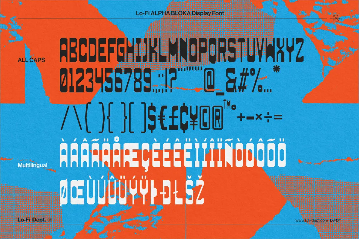 Lo Fi ALPHA BLOKA Font - FontPath