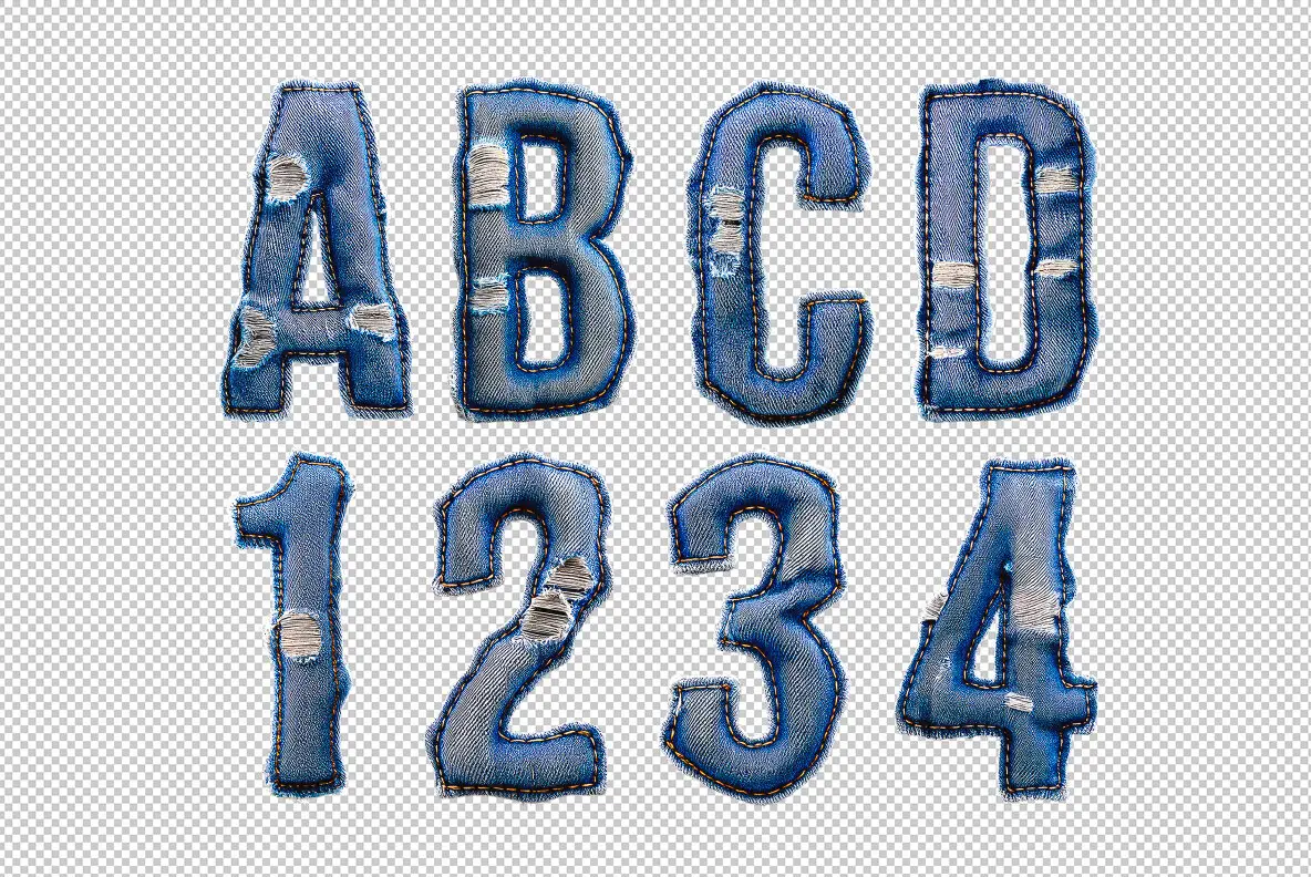 Denim Drip Font - YouWorkForThem