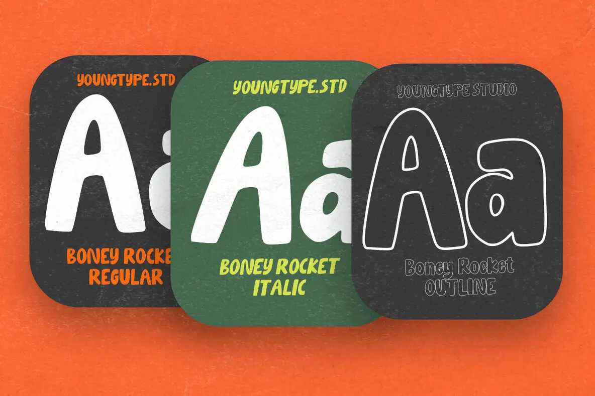 Boney Rocket Font - YouWorkForThem