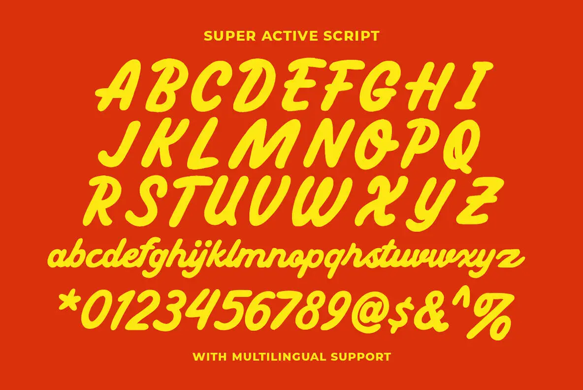 Super Active Font - YouWorkForThem