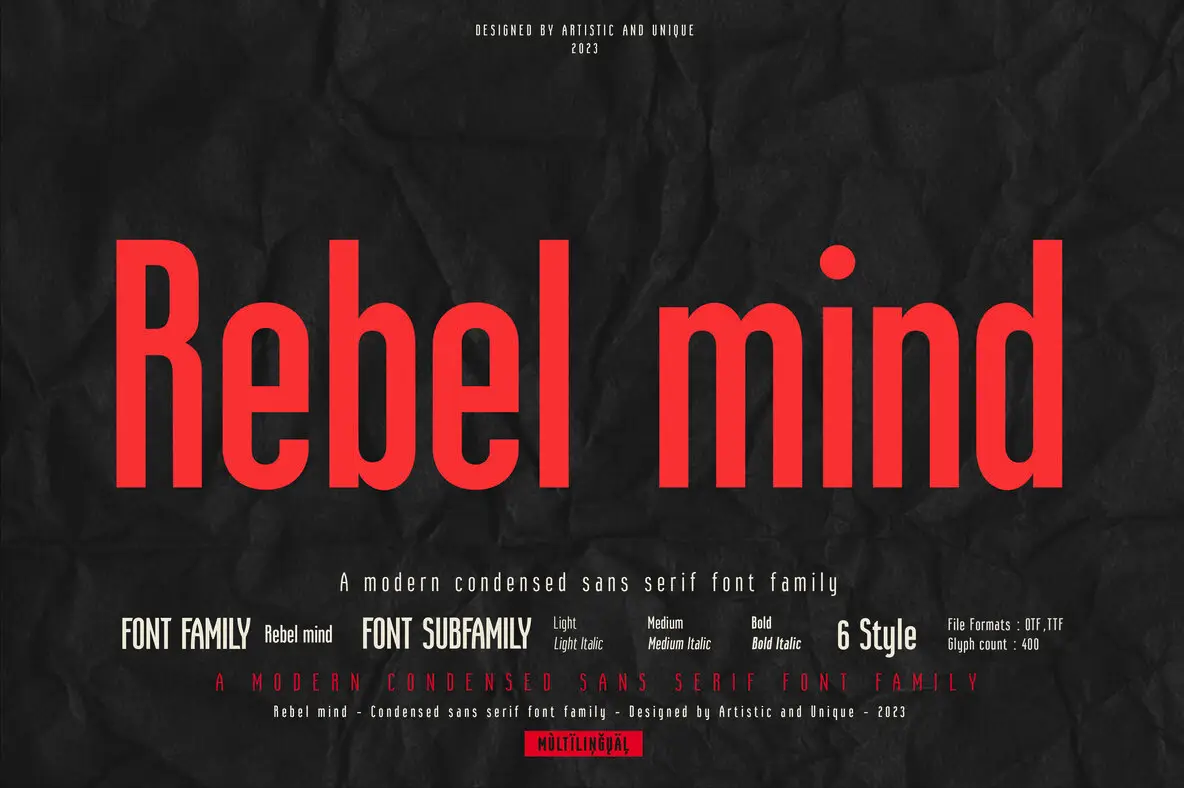 Rebel mind Font - YouWorkForThem