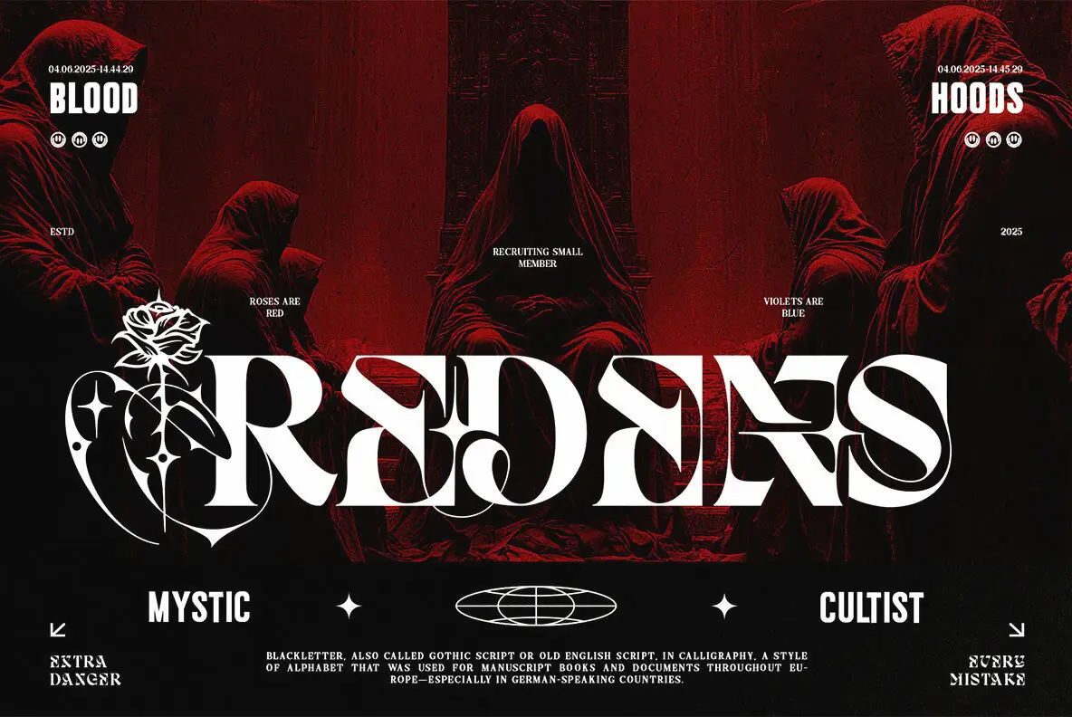 Dark Reborn Font - YouWorkForThem