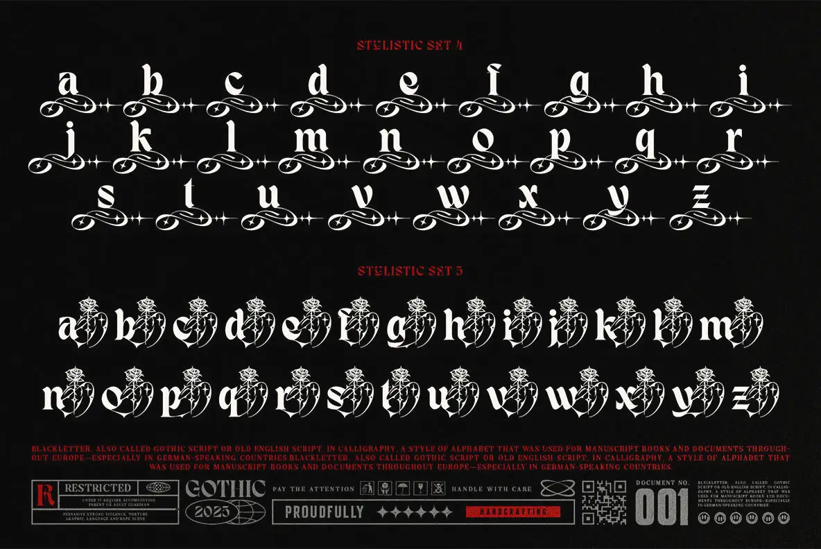 Dark Reborn Font - YouWorkForThem