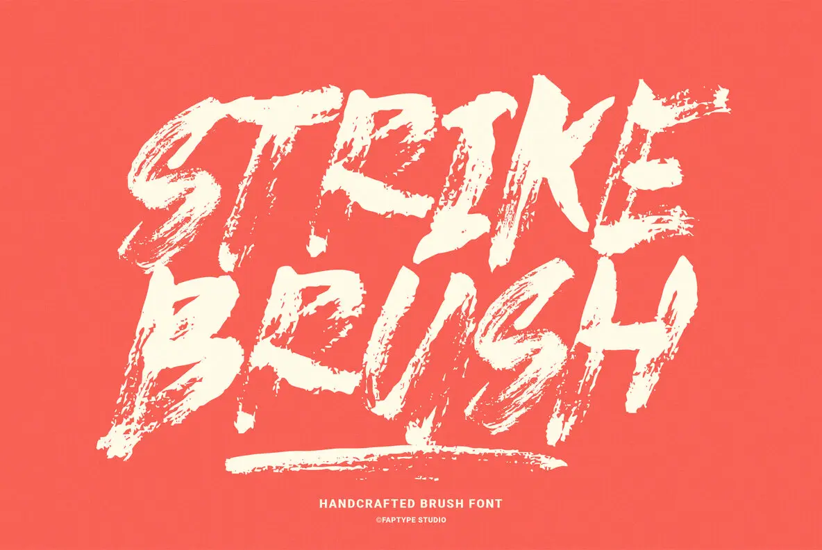 Strike Brush Font - YouWorkForThem