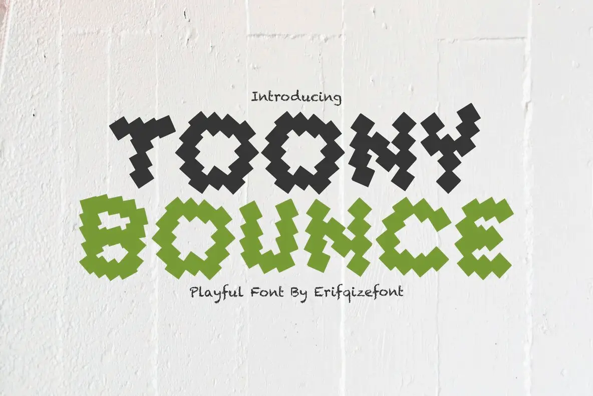 Toony Bounce Font - YouWorkForThem