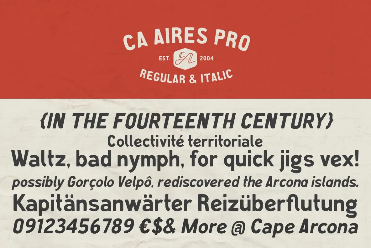 CA Aires Pro Font - FontPath