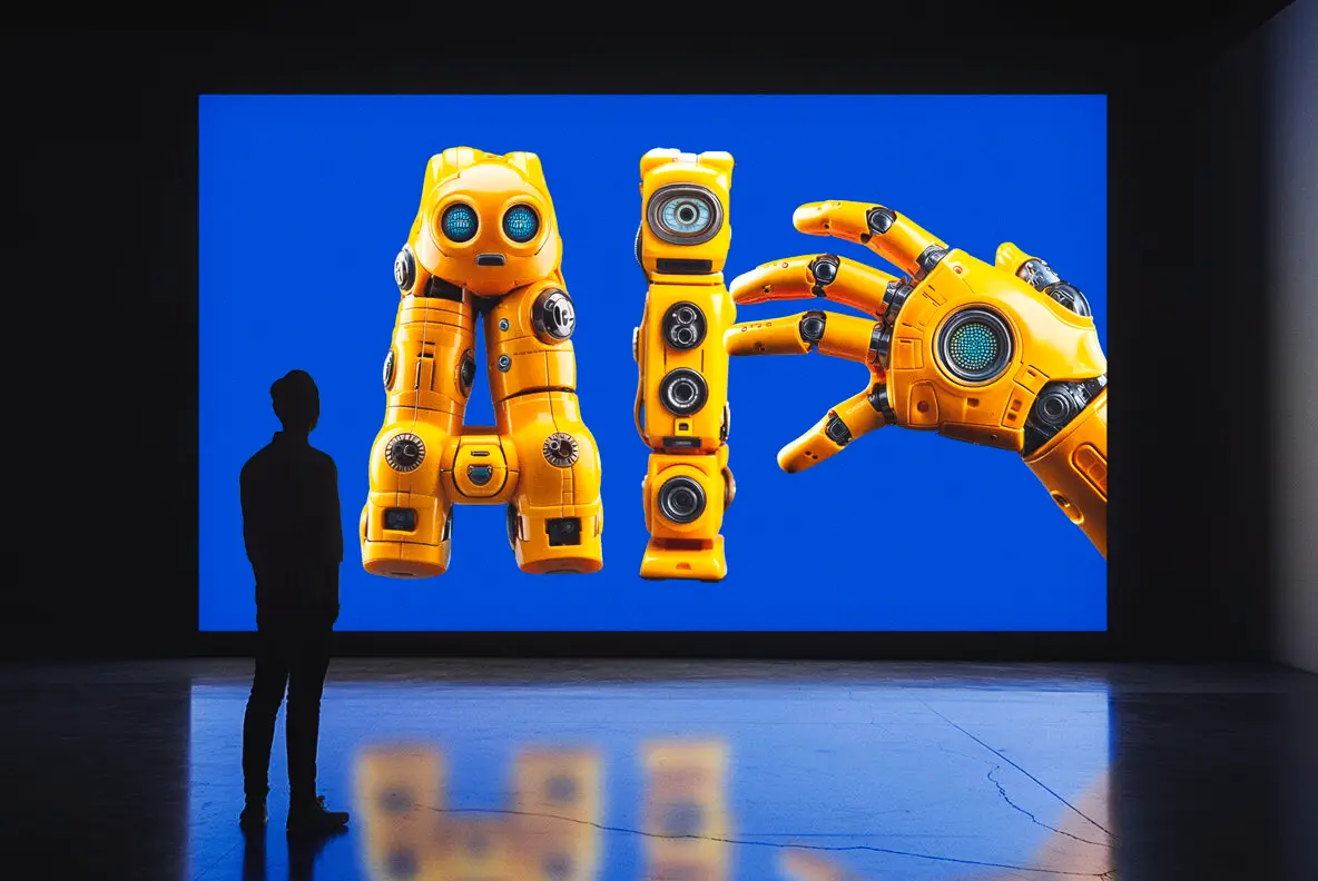 Yellow Robot SVG Font - FontPath