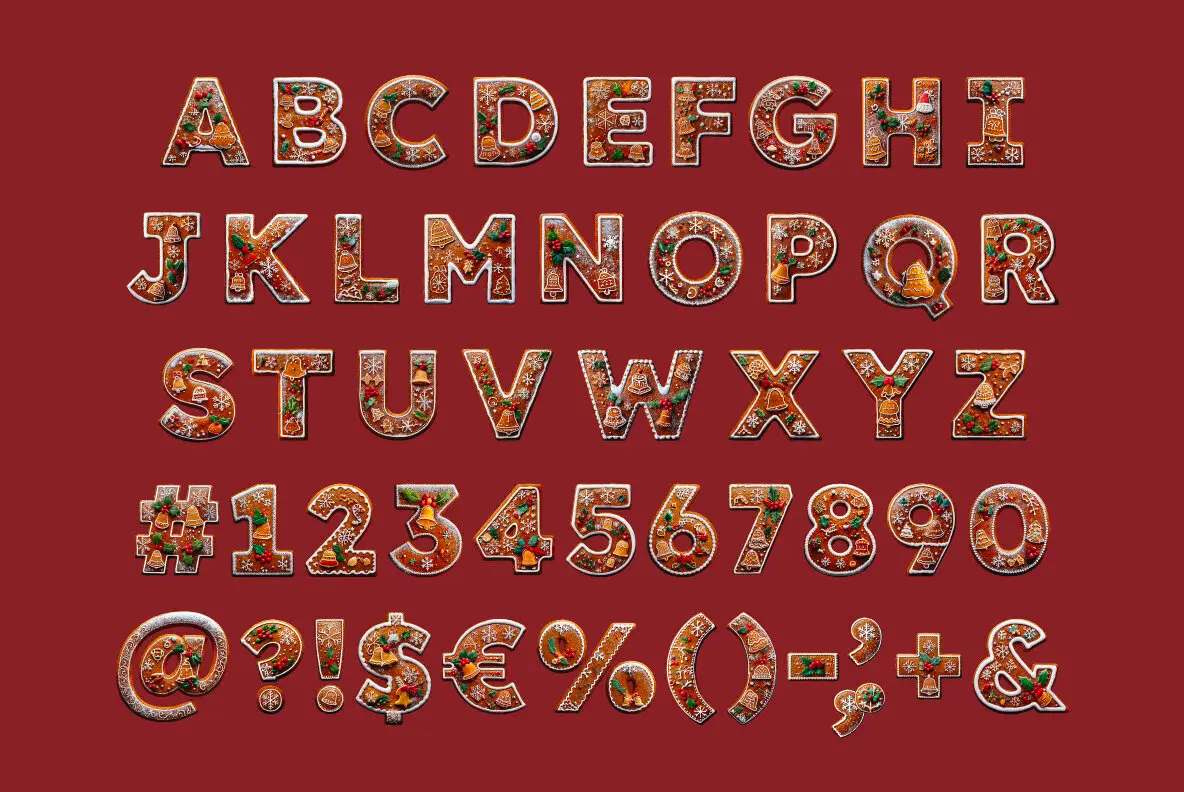 Gingerbread Dreams SVG Font - YouWorkForThem