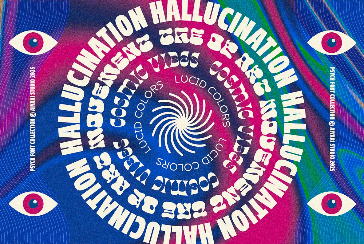 Psych Font Collection Font - FontPath