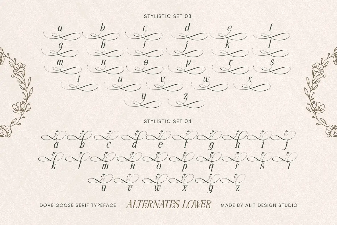 Dove and Goose Font - FontPath